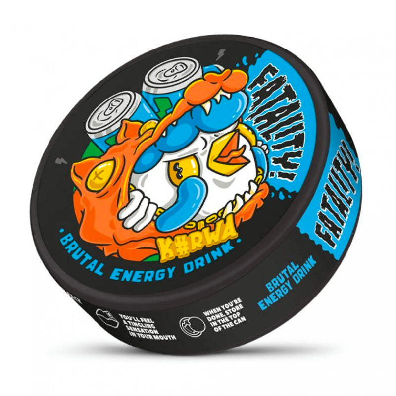 KURWA Brutal Energy Drink Fatality SNUS | Buy Strong Pouches – SNUS Club